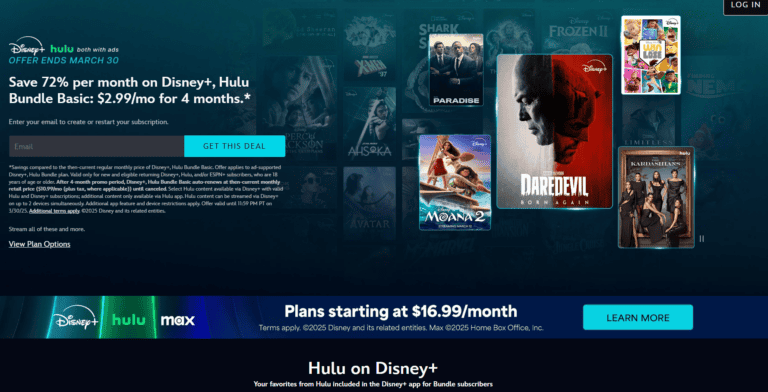 Disney+ and Hulu Bundle Available for $2.99/Month: Limited-Time Offer ...