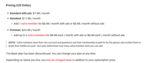 Netflix Pricing History - 9meters