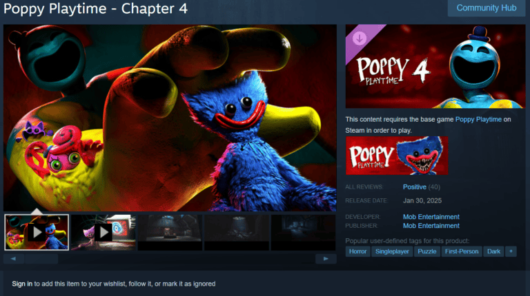 Poppy Playtime Chapter 4 Is Out Now - 9meters